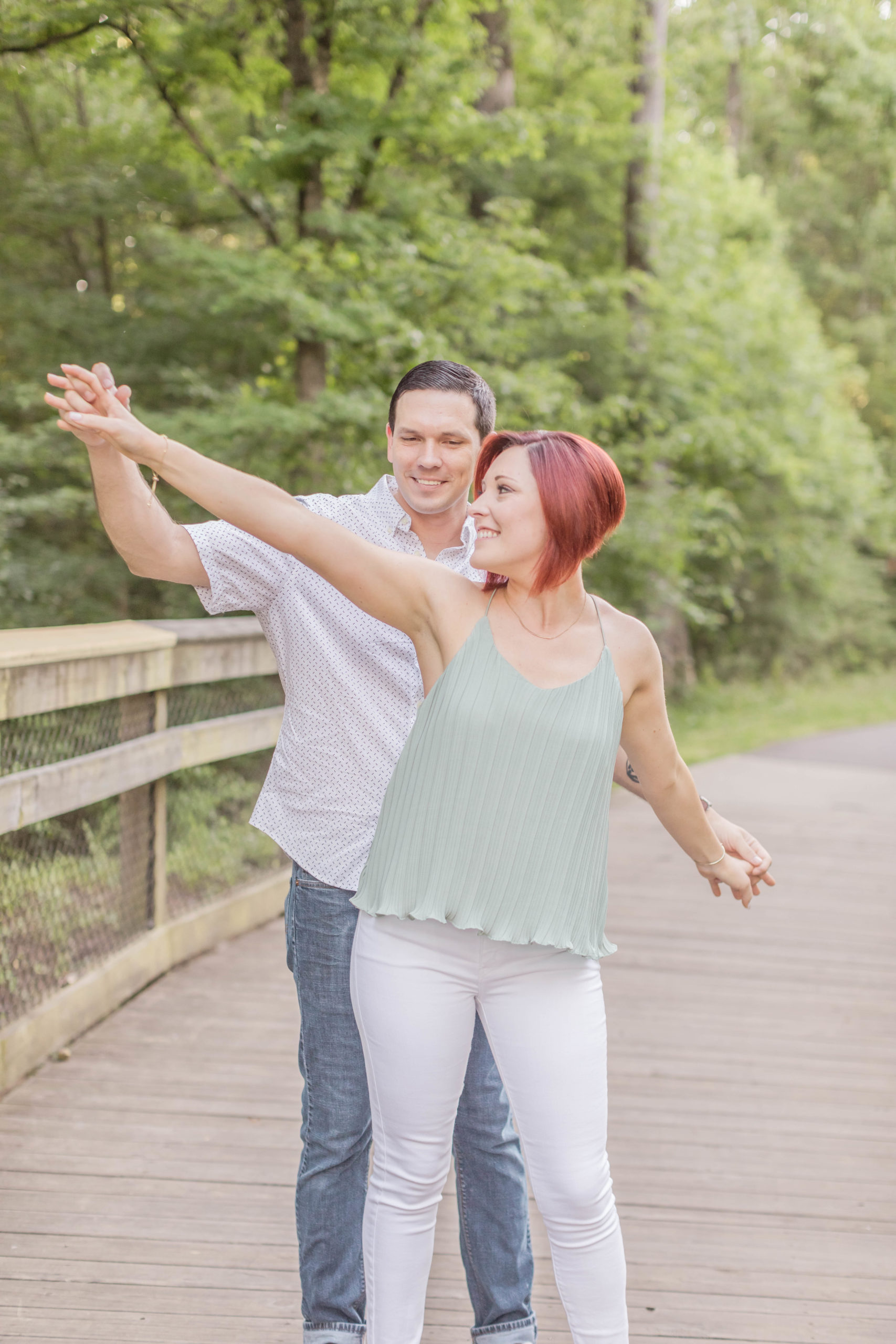 Forest Engagement Photoshoot - Moira Grace Photography